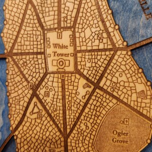 3D Wooden Tar Valon Map From Wheel of Time Map - Etsy