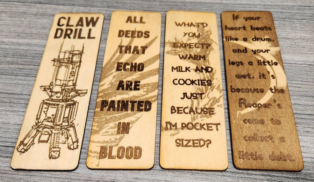 Red Rising Inspired Wooden Bookmarks - Etsy