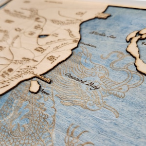 3D Wood Engraved Map of China From the Poppy War Map - Etsy