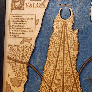 3D Wooden Tar Valon Map From Wheel of Time Map - Etsy