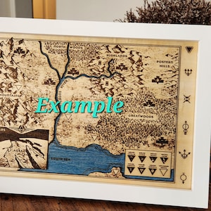 3D Wood Engraved Fillory Map Magicians Map - Etsy