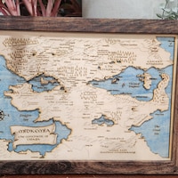 Mystara the Known World 1000 AC Indoor Wall Tapestry | Colored RPG ...