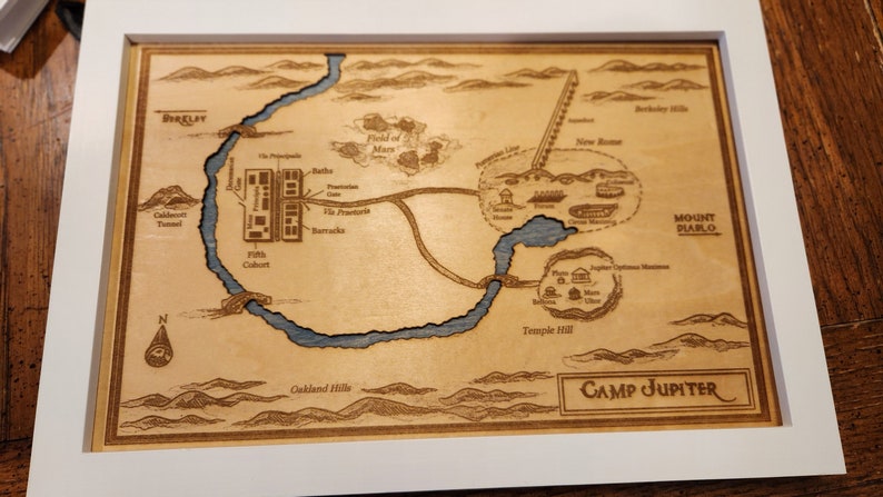 3D Map of Camp Jupiter From Percy Jackson - Etsy