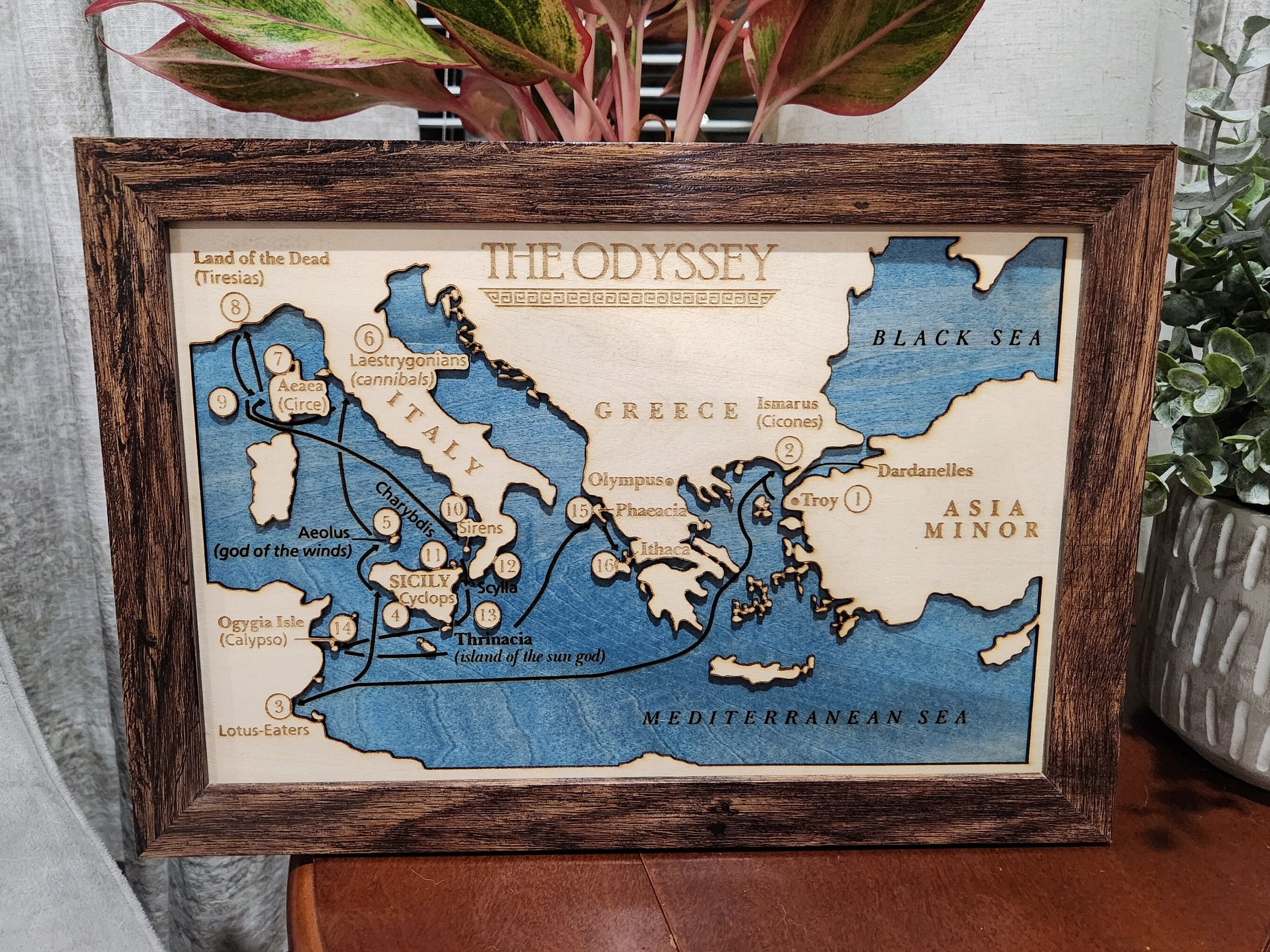 Odyssey Greek Mythology Map