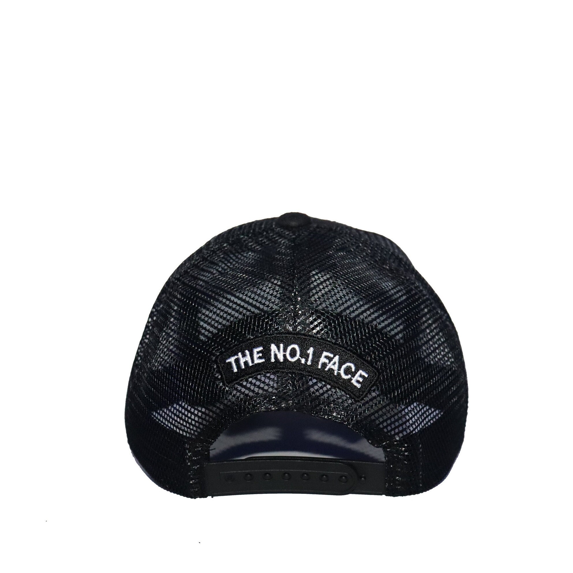 Number One Cap Black Trucker Suede Hat Designer / New Era Adjustable ...