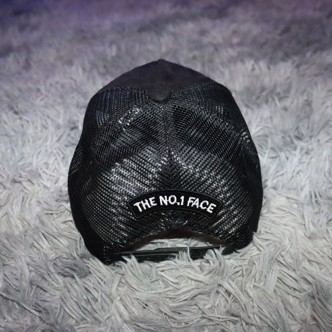 Number One Black Suede Trucker Cap, Metallic Gold Embroidery No.1 - Etsy