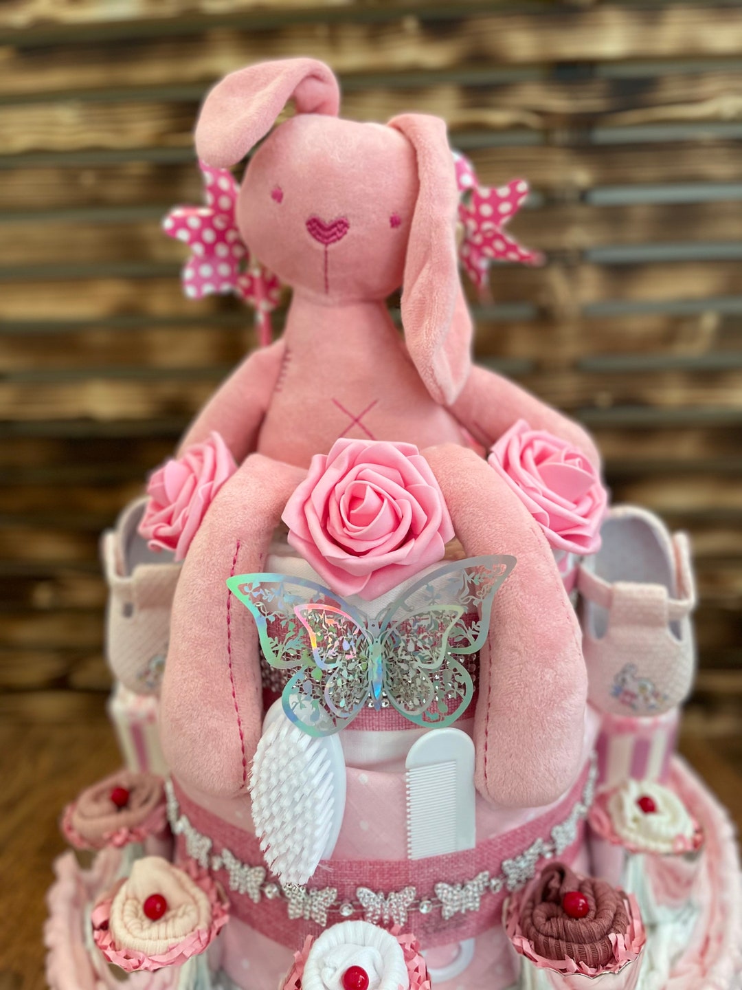 Flopsy Bunny Nappy Cake, Baby Shower Gift - Etsy UK