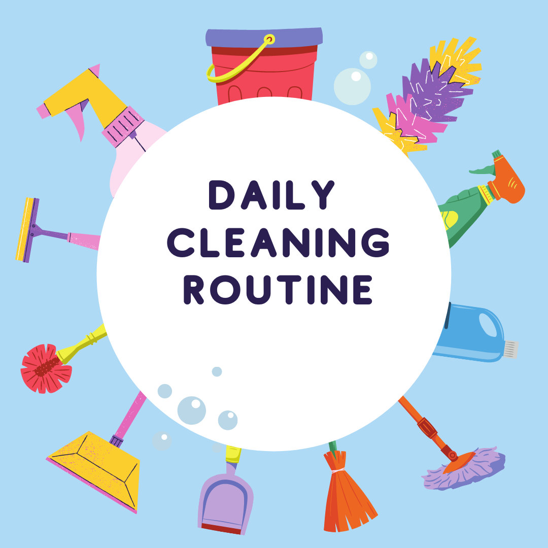 Best Daily Cleaning Routine - A Step by Step PDF Guide to Follow in ...