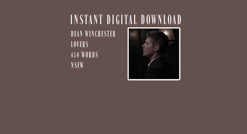 Dean Winchester | Downloadable Letter - Etsy