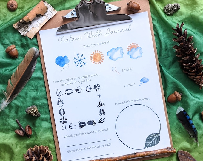 Nature Walk Journal Page Printable PDF Instant Download Nature ...