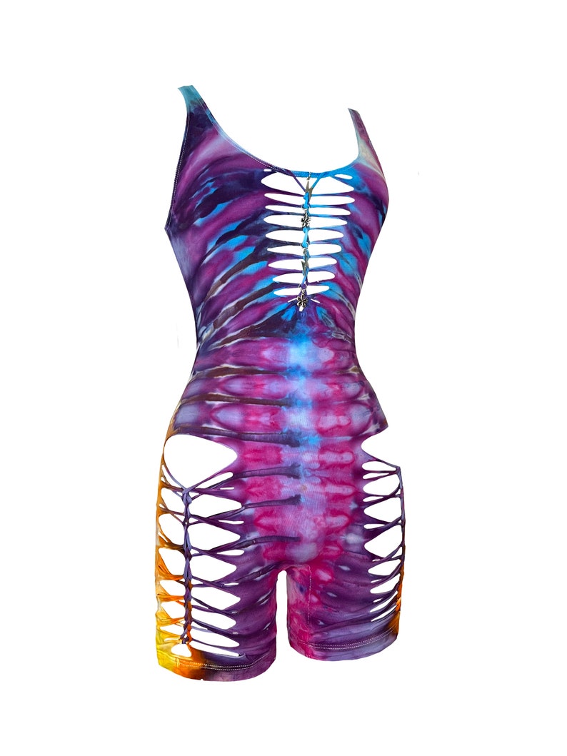 Electric Daisy Braided Romper / Tie Dye Romper / Braided - Etsy