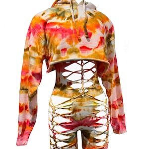 Gemstone Braided Tie Dye Romper (hoodie Not Included) / Festival Outfit ...