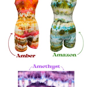 Gemstone Braided Tie Dye Romper (hoodie Not Included) / Festival Outfit ...