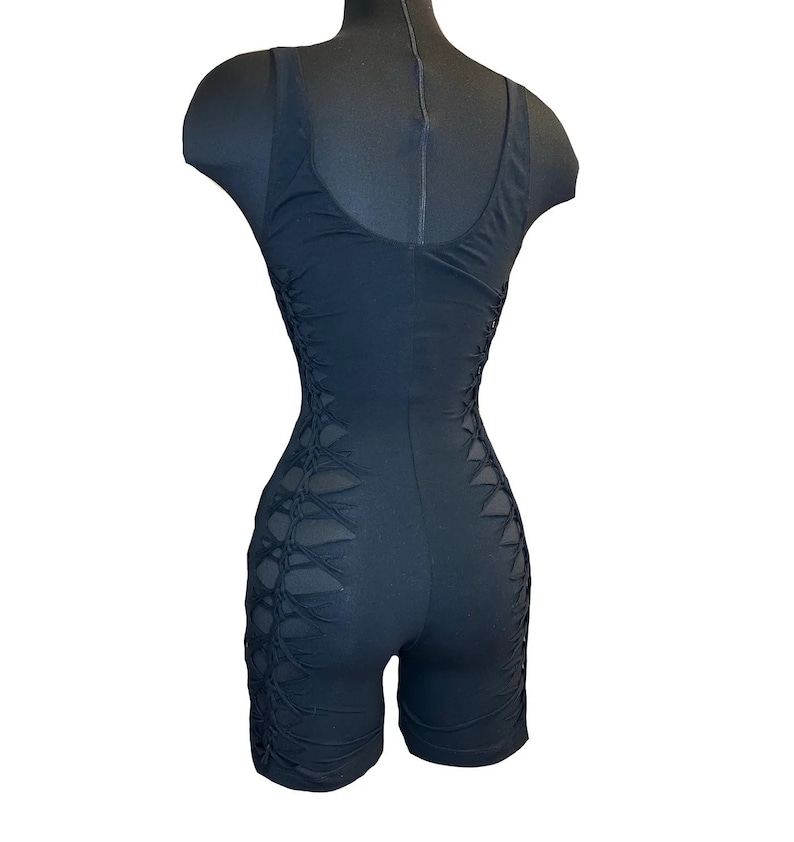 Black Braided Romper / Festival Outfit / Rave Outfit / - Etsy