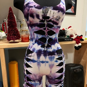 Gemstone Braided Tie Dye Romper hoodie Not Included / - Etsy