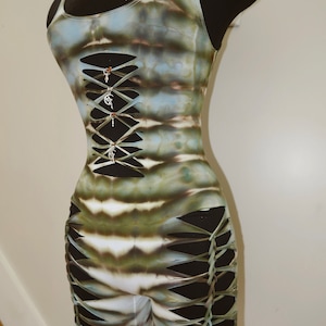 Moss 2.0 Braided Playsuit / Rave Bodysuit / Festival Romper / Slit ...