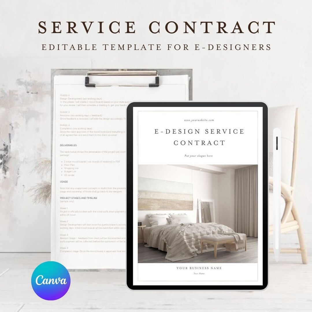 E-design Service Contract - Etsy