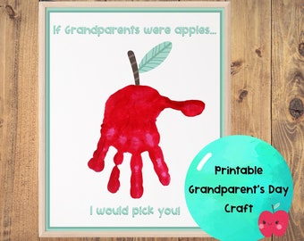 Grandparents Day Handprint Craft - Etsy