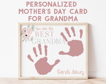 Mother's Day Printable,mother's Day Handprint Art,mother's Day Gift ...