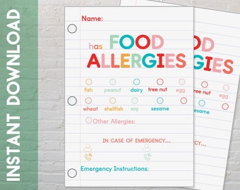 Coloring Book for Food Allergy Kids - Etsy