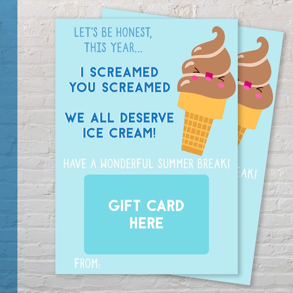 Ice Cream Printable - Etsy