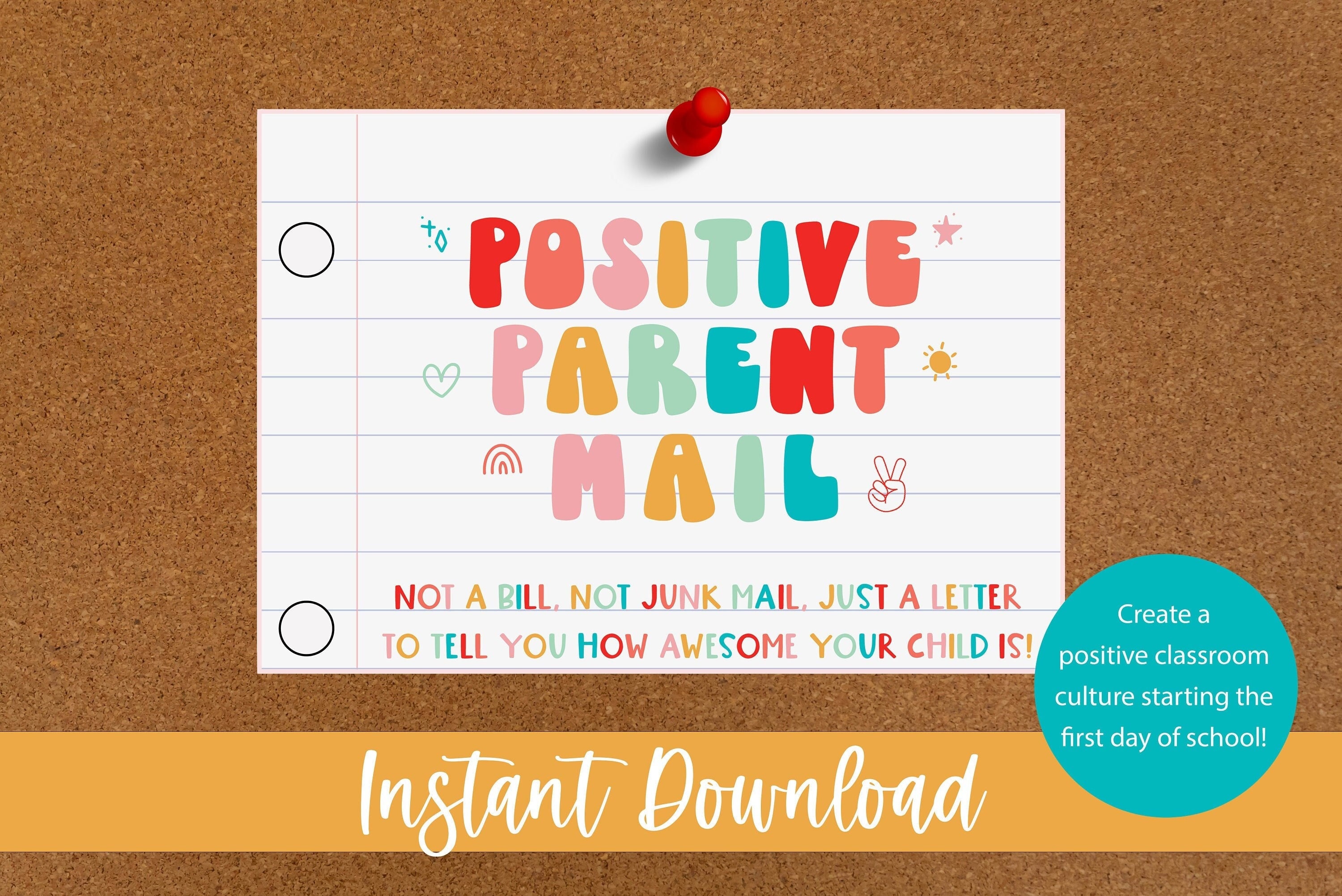 Positive Parent Mail: Teacher Notes for Student Encouragement (PDF) - Etsy