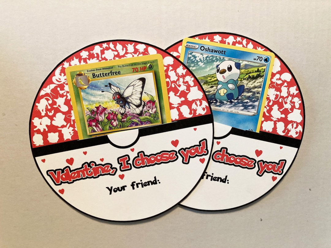 Pokemon Classroom Valentine Cards for Kids · Pokeball Valentine ...