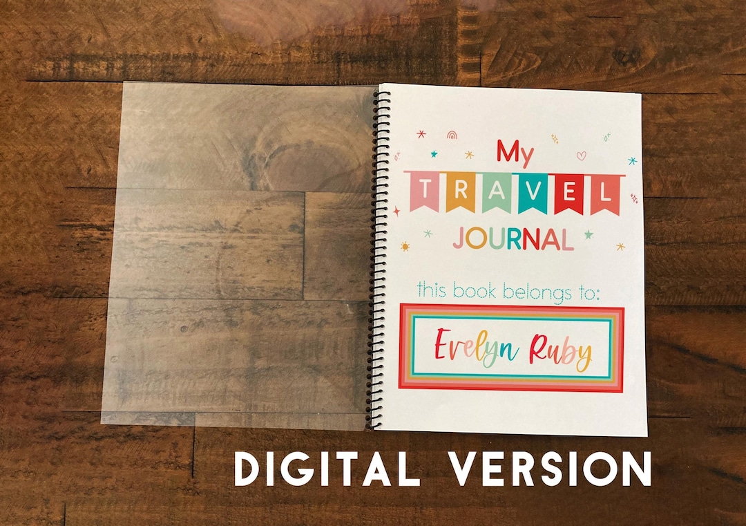 Kids Travel Journal Digital Download · Interactive Travel Memory Book ...