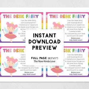 Desk Fairy Note · Teacher Mail · Positive Classroom Culture · Happy ...
