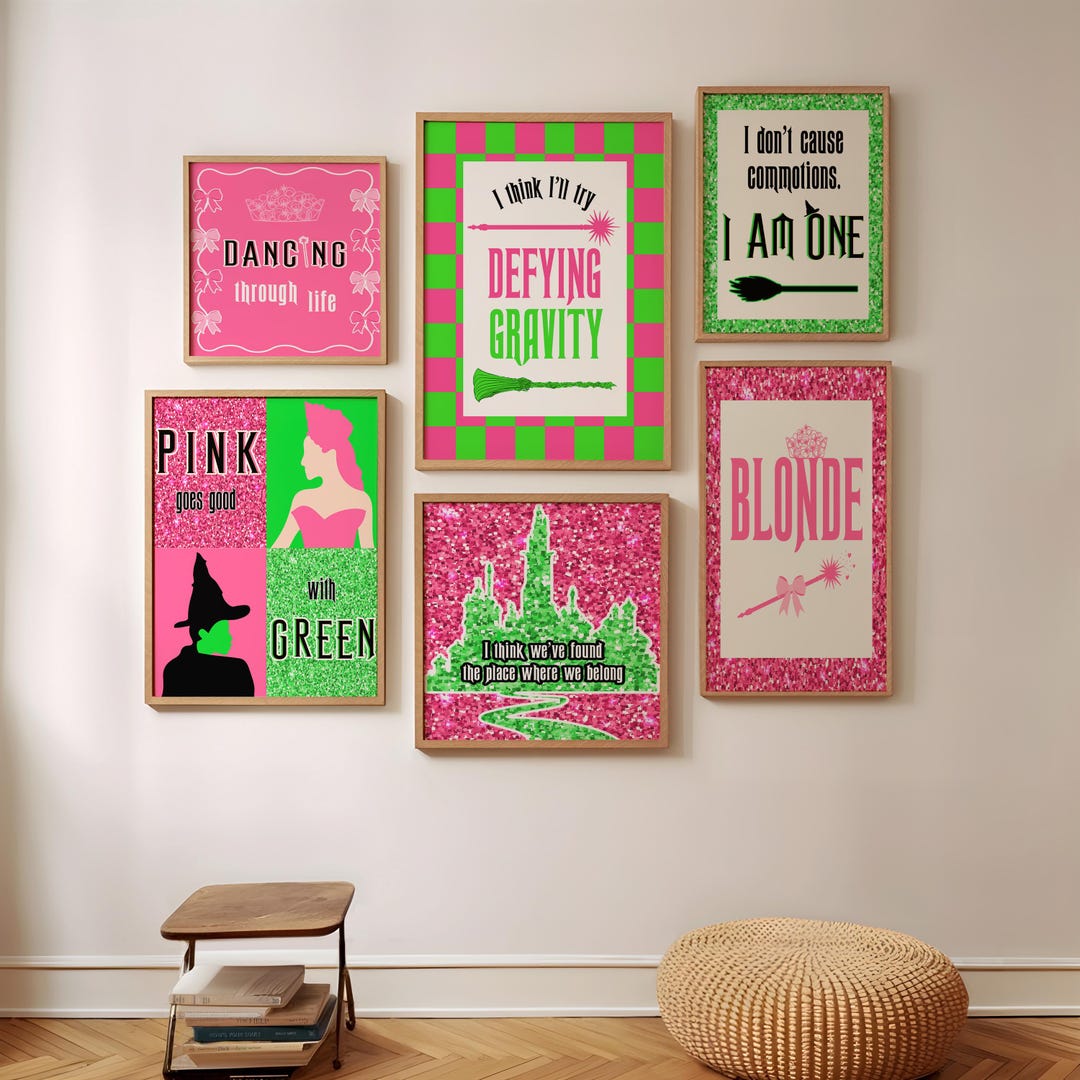 Wicked Inspired JPG and PNG Files · Wicked Wall Art · Printable Wall ...