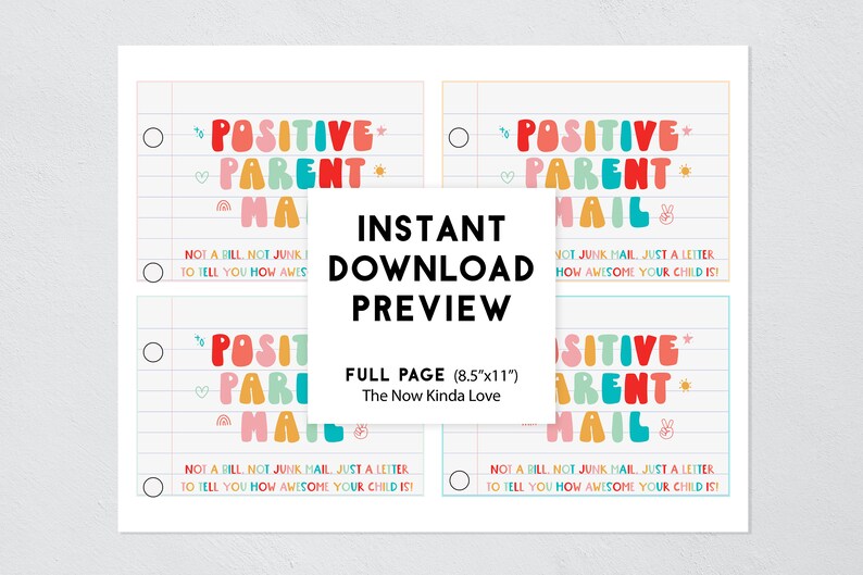 Positive Parent Mail: Teacher Notes for Student Encouragement (PDF) - Etsy