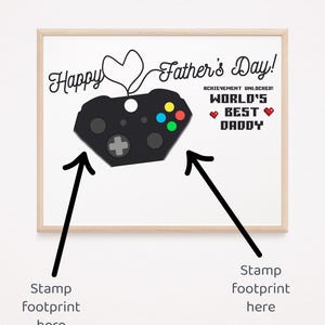 Handprint Father's Day Card · Personalized Father's Day Card · DIY ...
