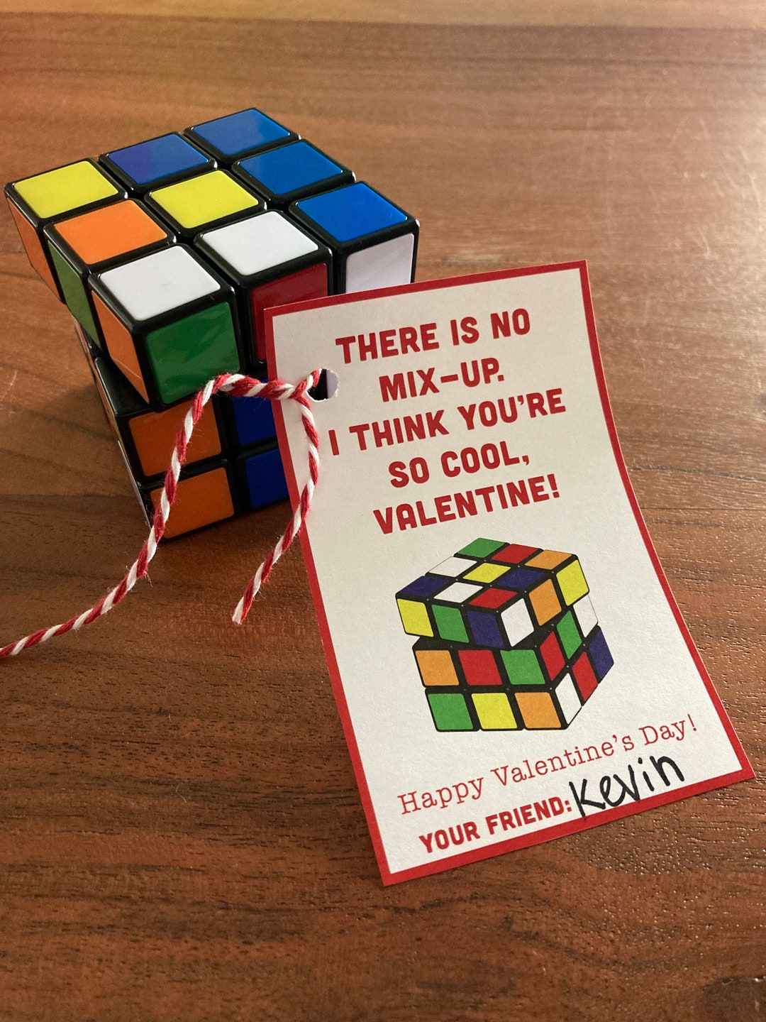 Rubik's Cube Valentine Cards for Kids • Printable Classroom Valentines ...