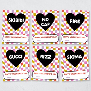 Teen Slang Valentine Cards Mega Bundle Funny Kids Valentines 18 Designs ...