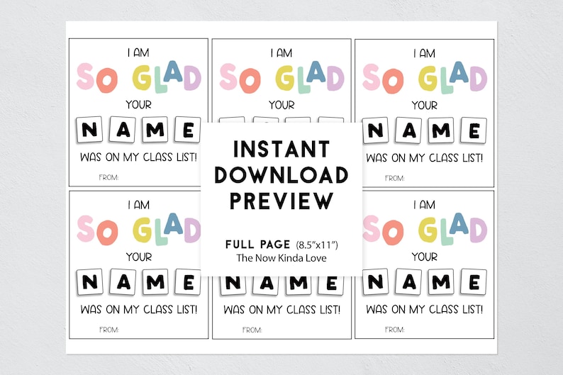 End of Year Student Gift Tags Printable · Teacher Gift · Instant ...