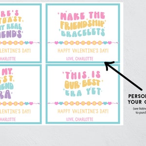 Friendship Bracelet Classroom Valentine Cards for Kids and Swifties ...