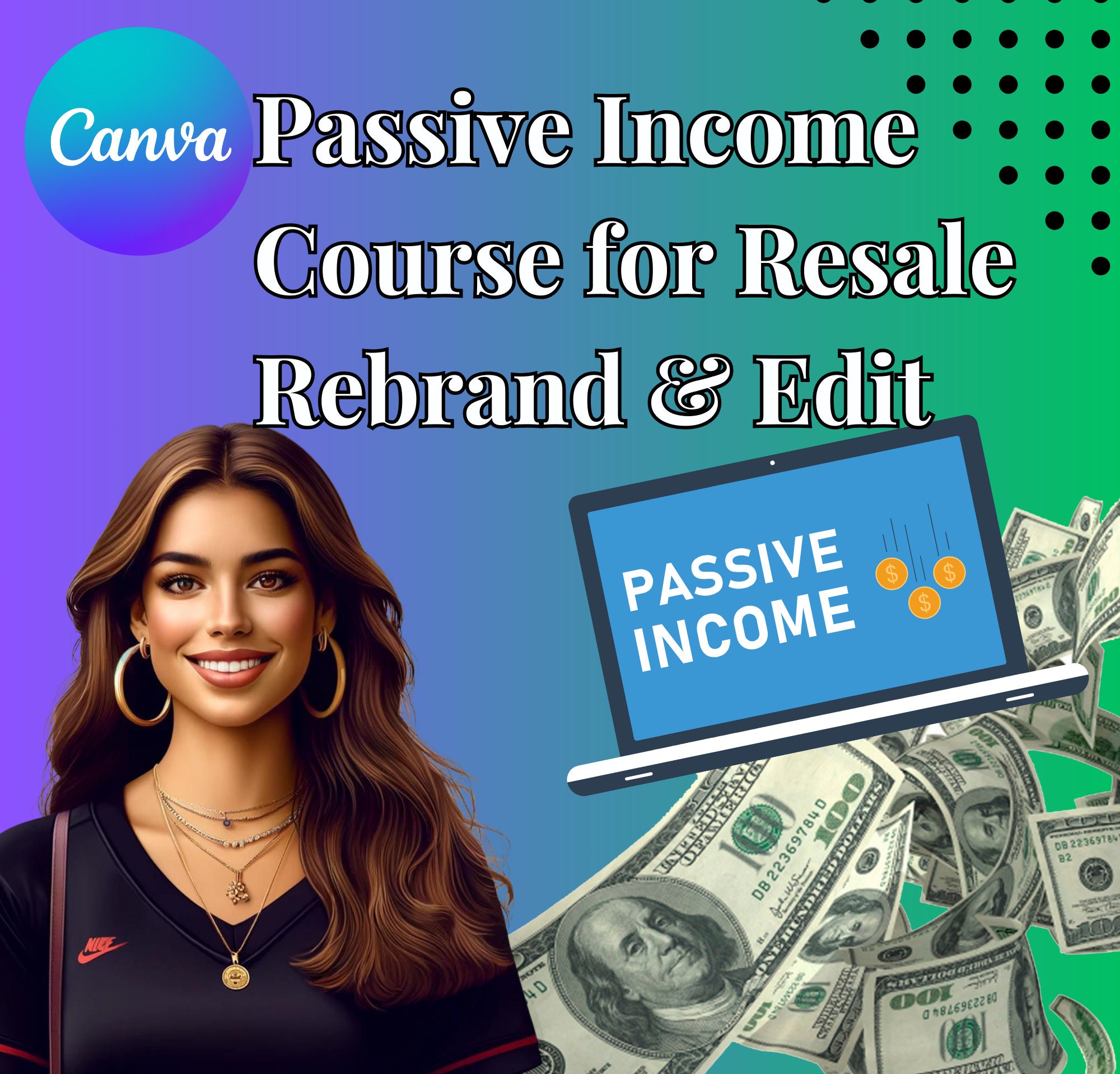 PLR Passive Income Course Done For You White Label Course for Resale-rebrand Edit Resell Passive ...