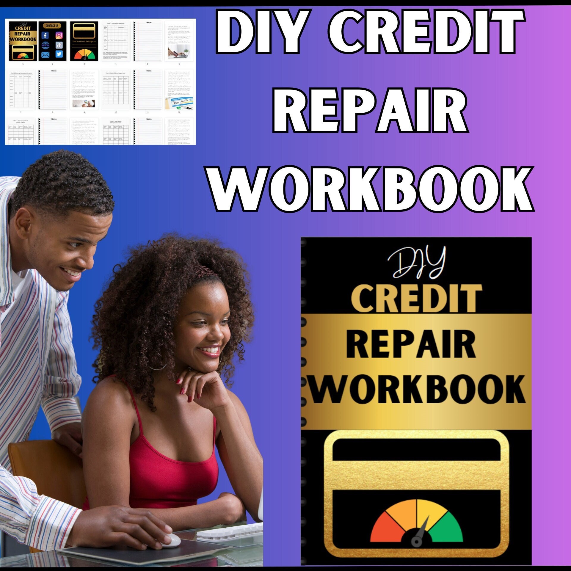 DIY Credit Repair Workbook Done for You Canva Pro Editable-for Resale ...