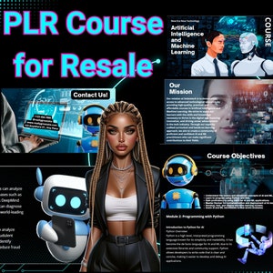 AI- PLR Course for Resale – Editable Canva Template- Course for Resale- Done for You- Canva Pro ...