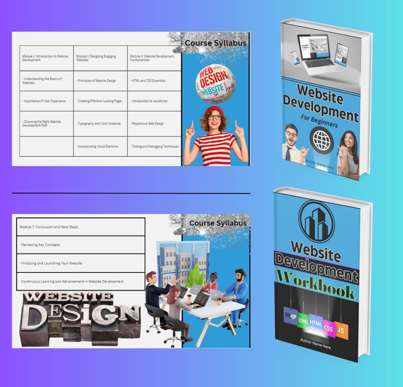 Website Development Course for Resale, Canva Pro Editable, Done for You ...