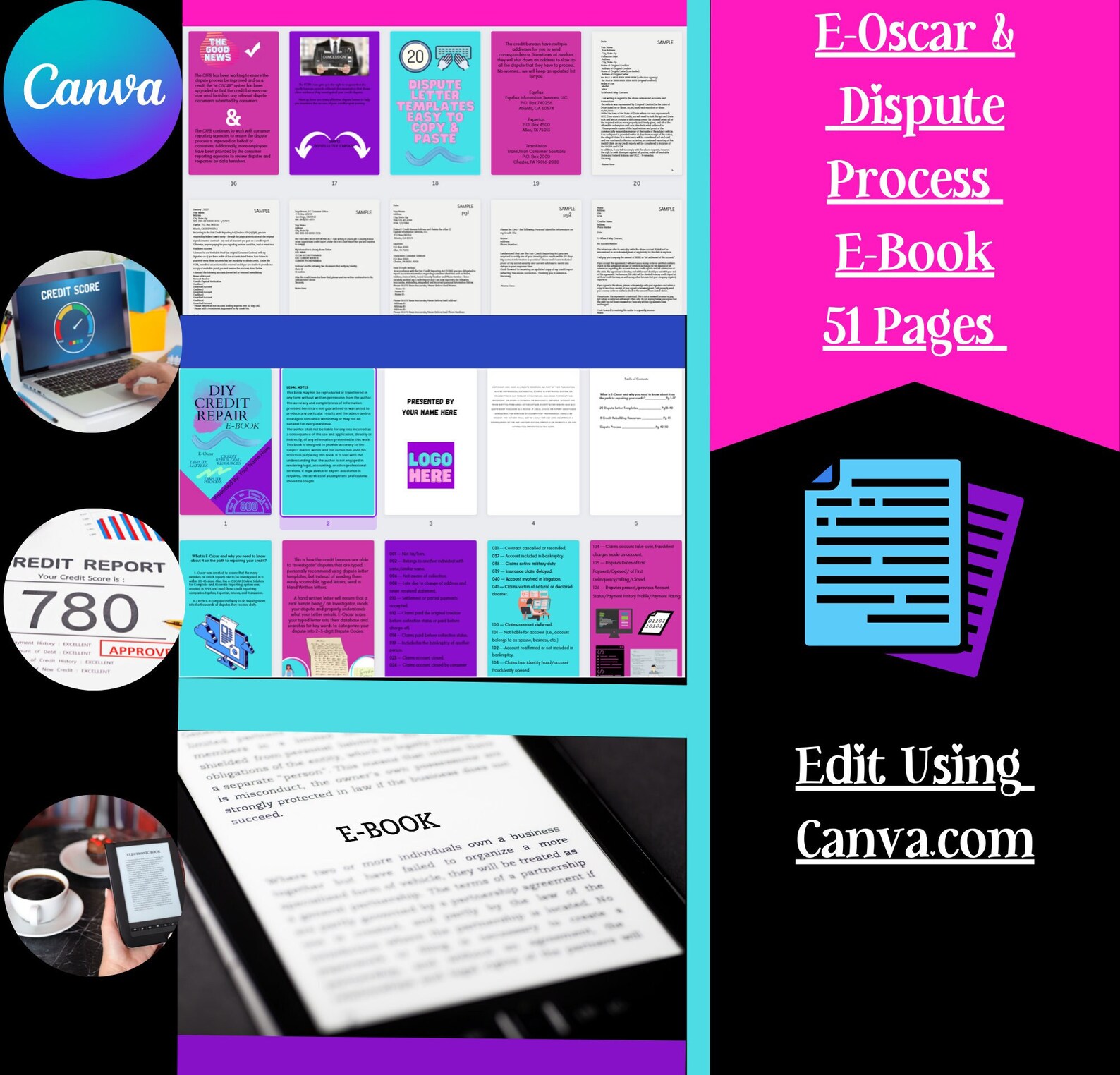 DIY Credit Repair Ebook: Canva Template With Resale Rights - Etsy