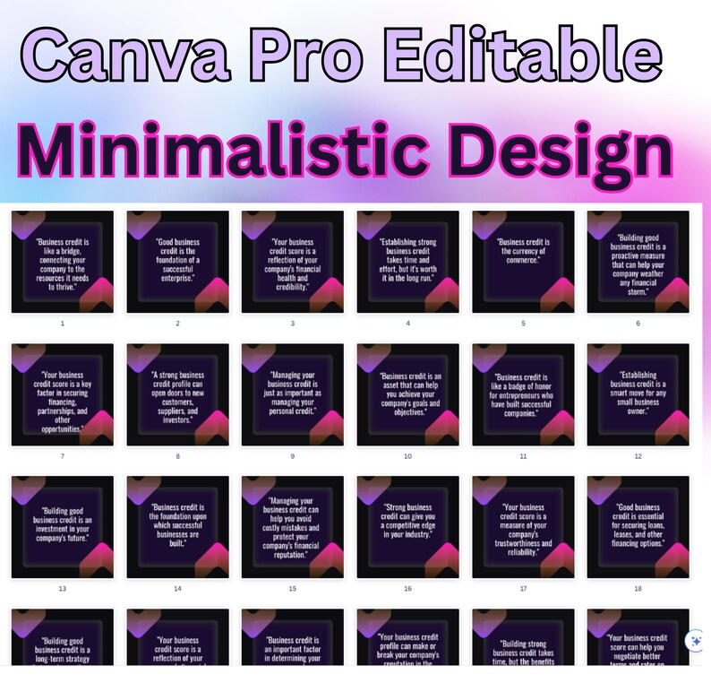 Business Credit Infographics 100 Canva Editable Build Business Credit ...