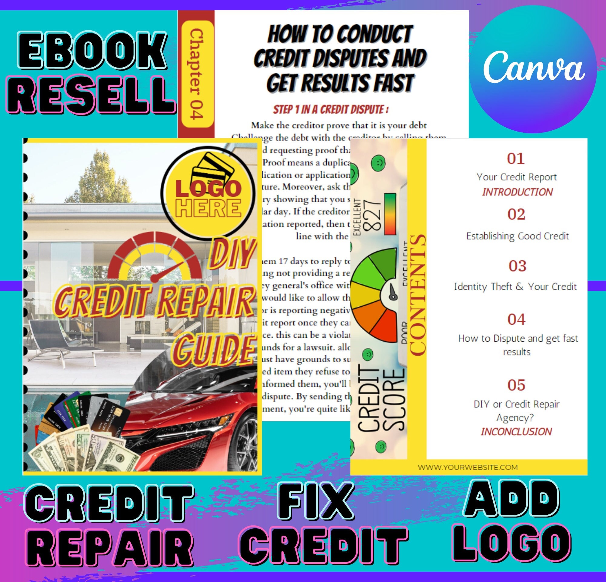 PLR Ebook for Resale Done for You White Label Credit Repair Ebook ...