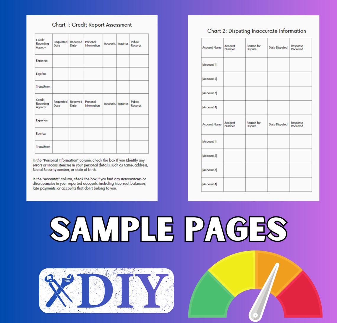 DIY Credit Repair Workbook Done for You Canva Pro Editable-for Resale ...