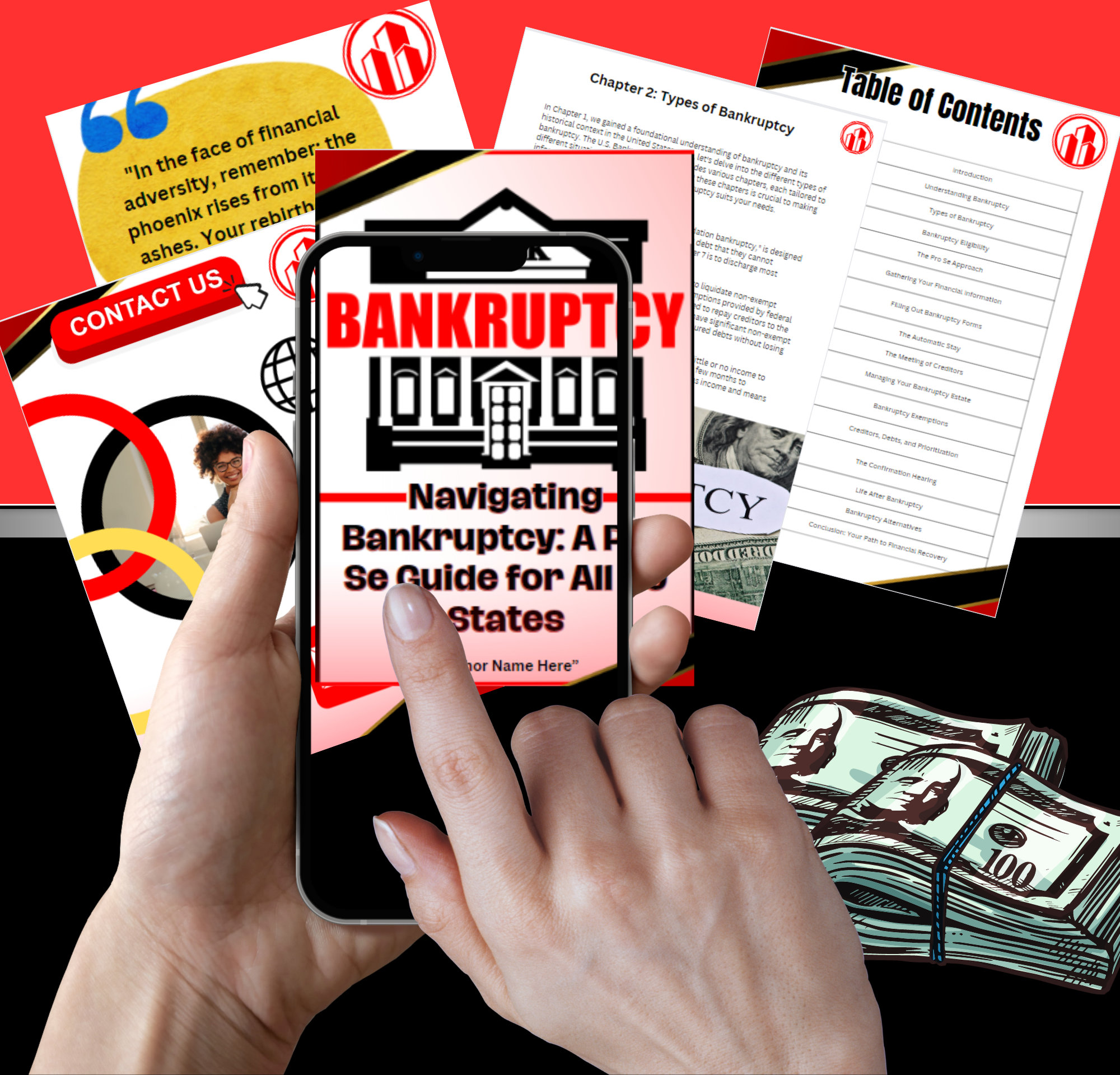 PLR Bankruptcy Ebook for Resale Canva Pro Editable Bankruptcy Pro Se ...