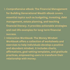 Financial Management for Building Generational Wealth Ebook and Money ...