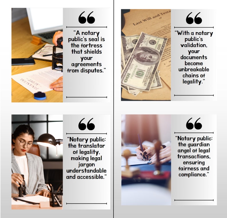 100 Notary Public Infographics: Canva Editable Social Media Posts ...
