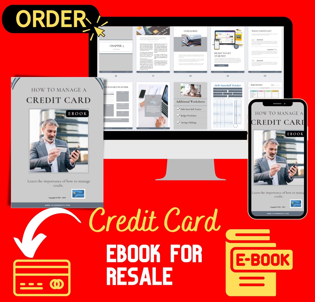 Credit Card Management Ebook: Canva Editable Template (PLR) - Etsy