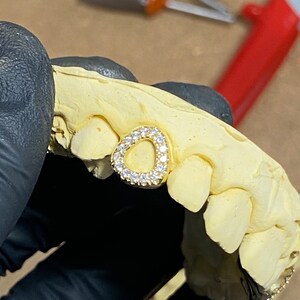 Iced Out Diamond Window Tooth Cap Grillz UK Worldwide Shipping - Etsy