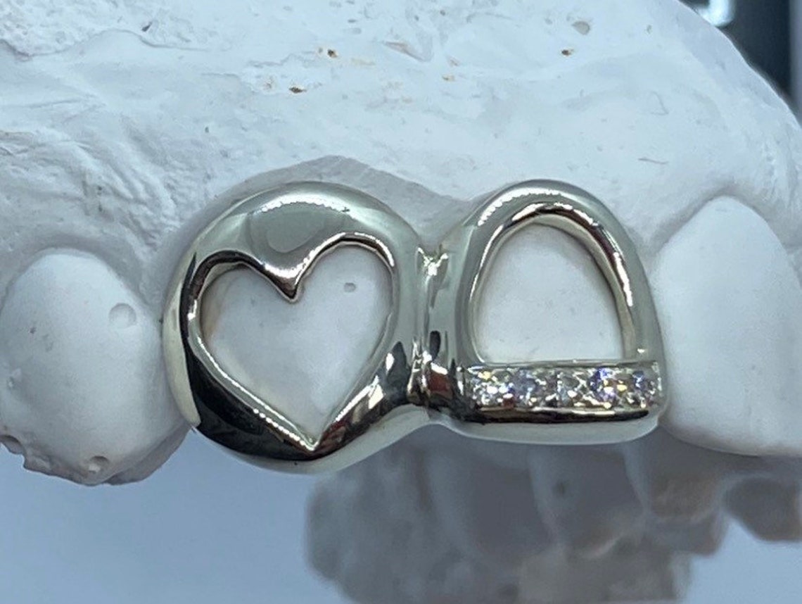 Double Window With Heart Grillz United Kingdom Custom Fitted - Etsy UK